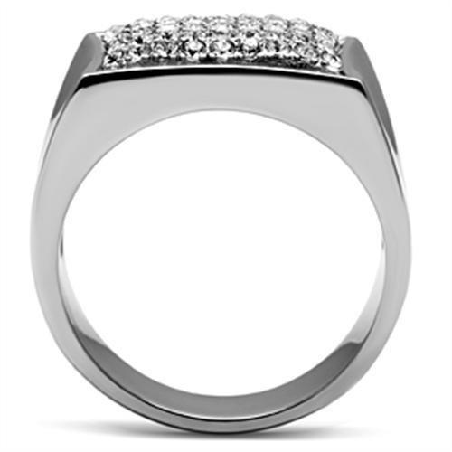 TK357 - High polished (no plating) Stainless Steel Ring with Top Grade ...